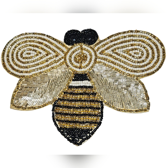 Source Unknown | Dining | Nwot 6 Sparkly Beaded Honey Bee Coasters 88 ...